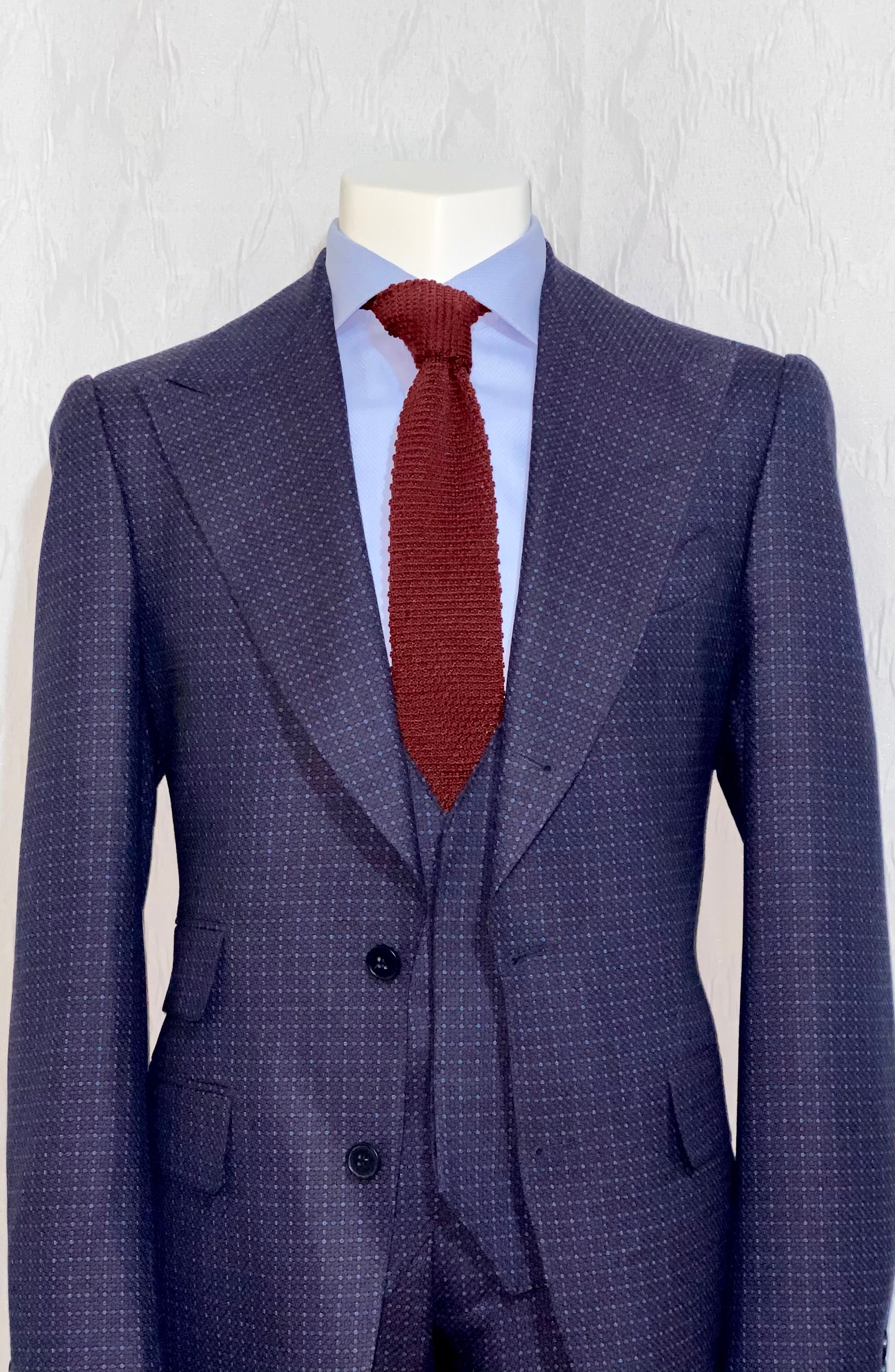 Blue Check Consentino Suit | Christian Alexander Inc